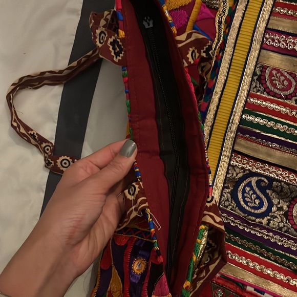 Bags | Traditional Handmade Embroidered Bag With Zipper | Poshmark